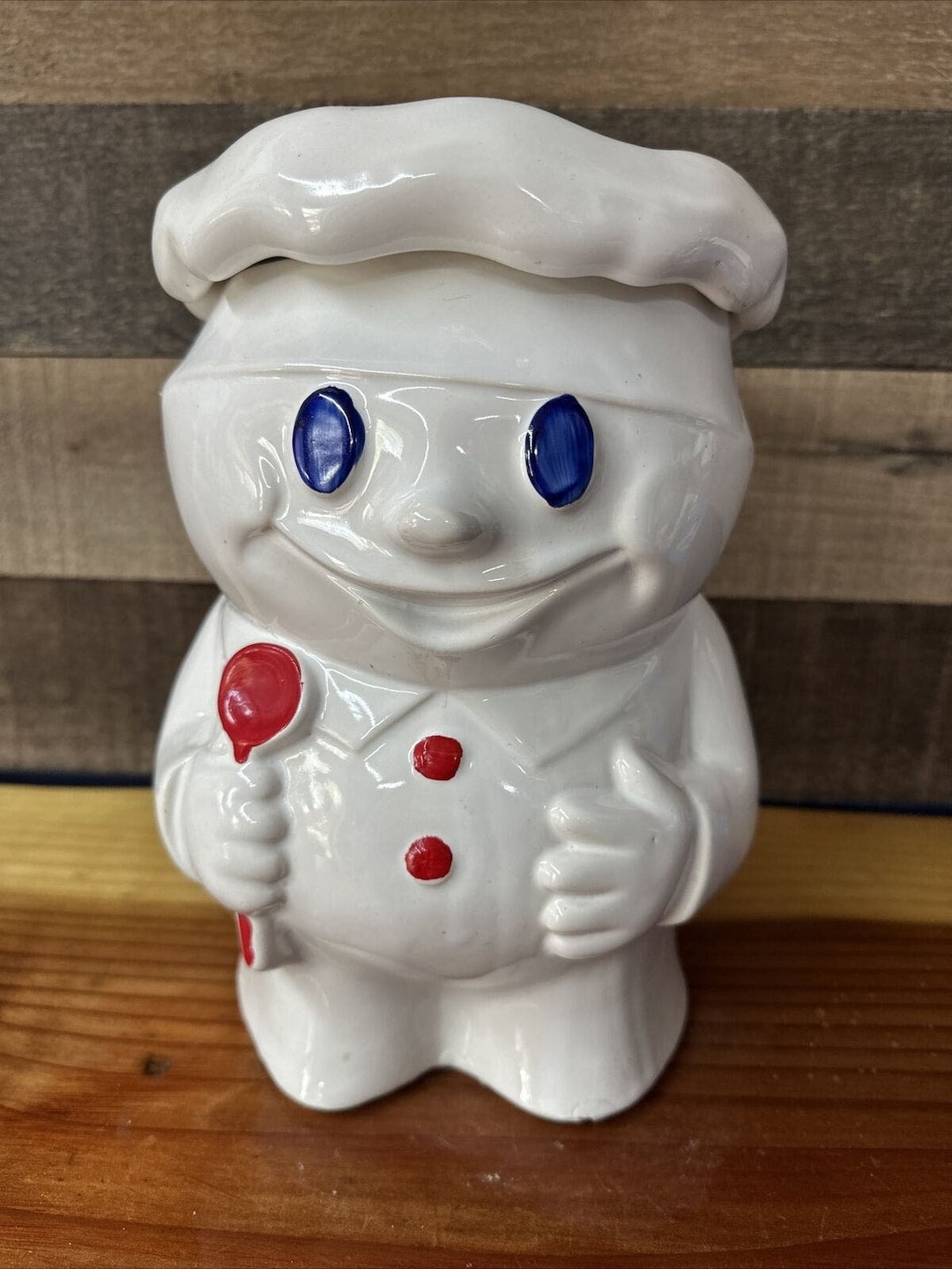 Mccoy Pottery Pillsbury Dough Boy 1961 Bobby the Baker Cookie Jar 10" 183 - Etsy