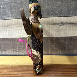 RAY MOORE Alaska Black Diamond Hand-carved Wood Totem Pole 10” Tall - Etsy