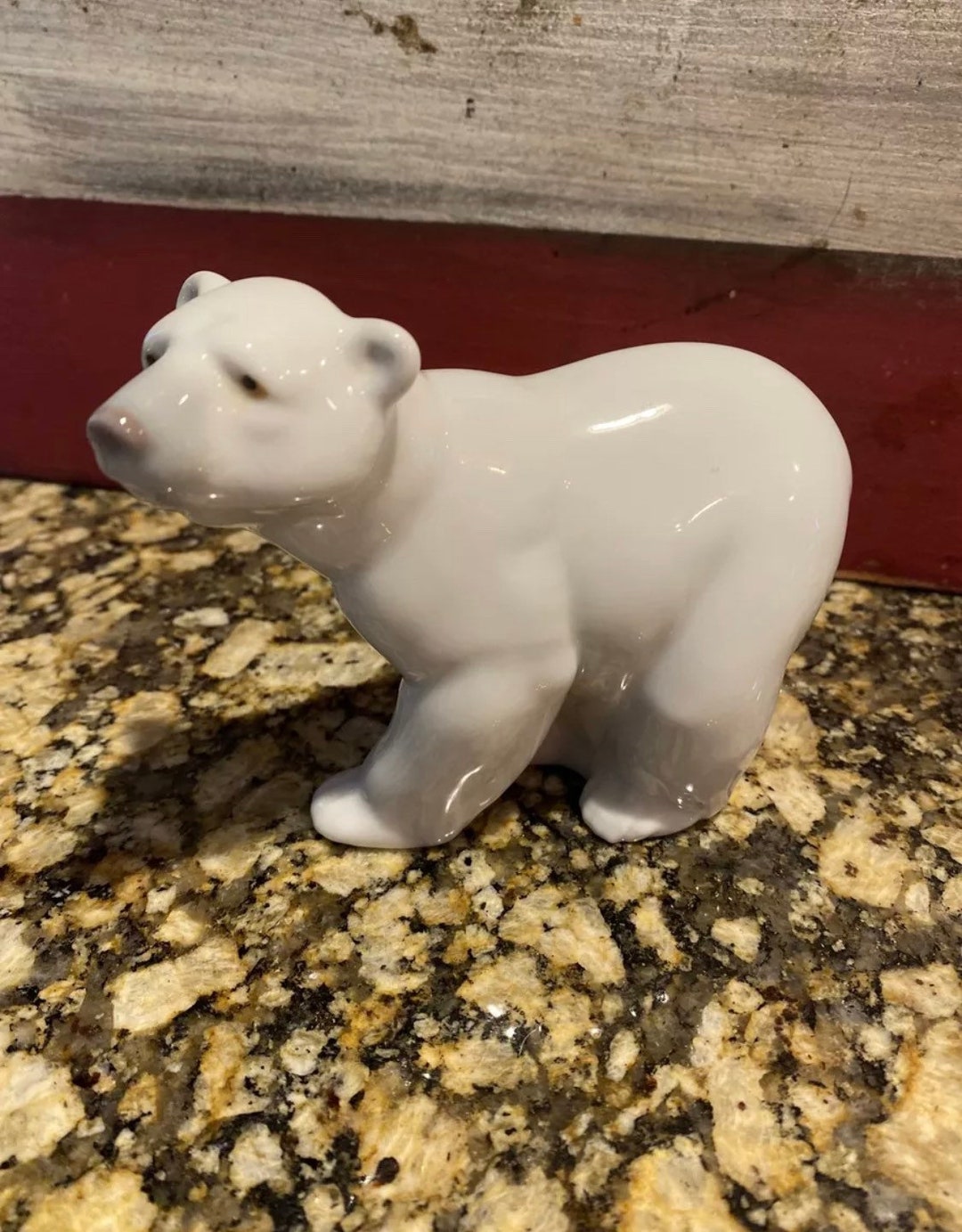 Vintage Lladro Attentive Polar Bear - Etsy