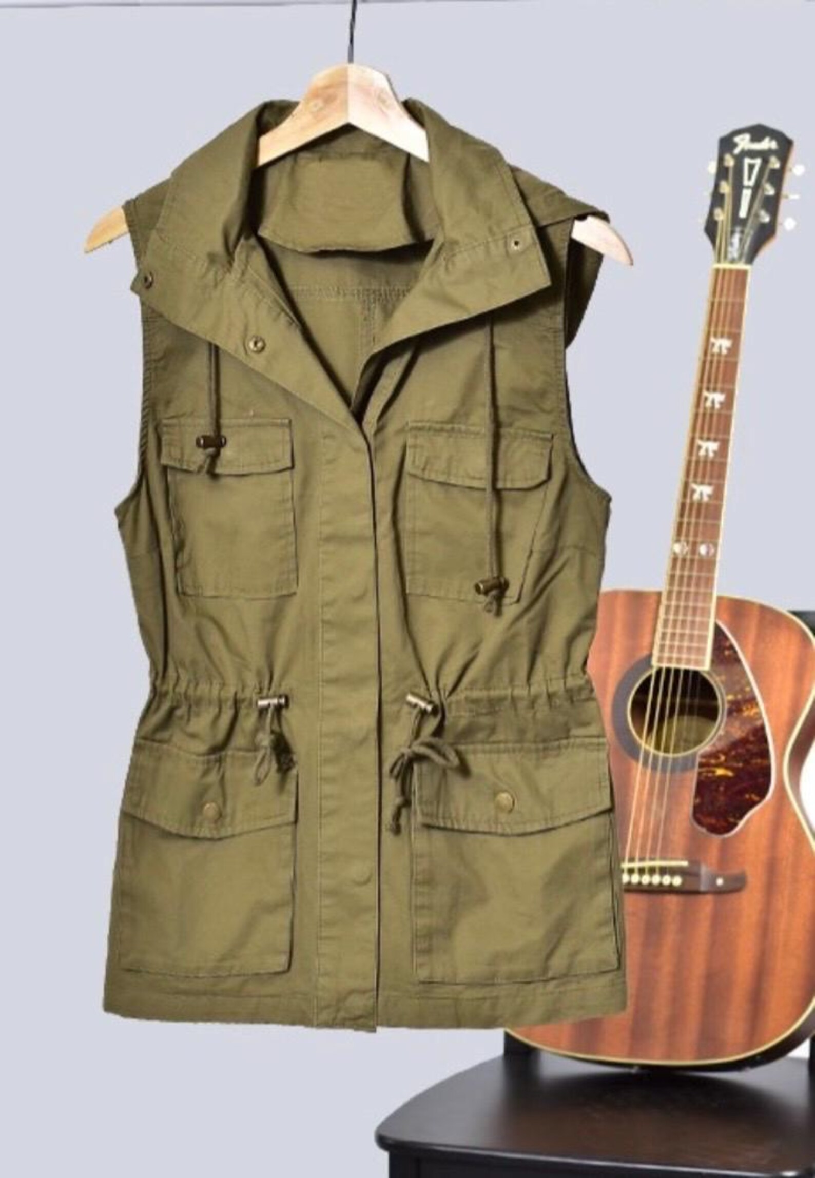 Utility Hooded Cargo Vest S-3X - Etsy