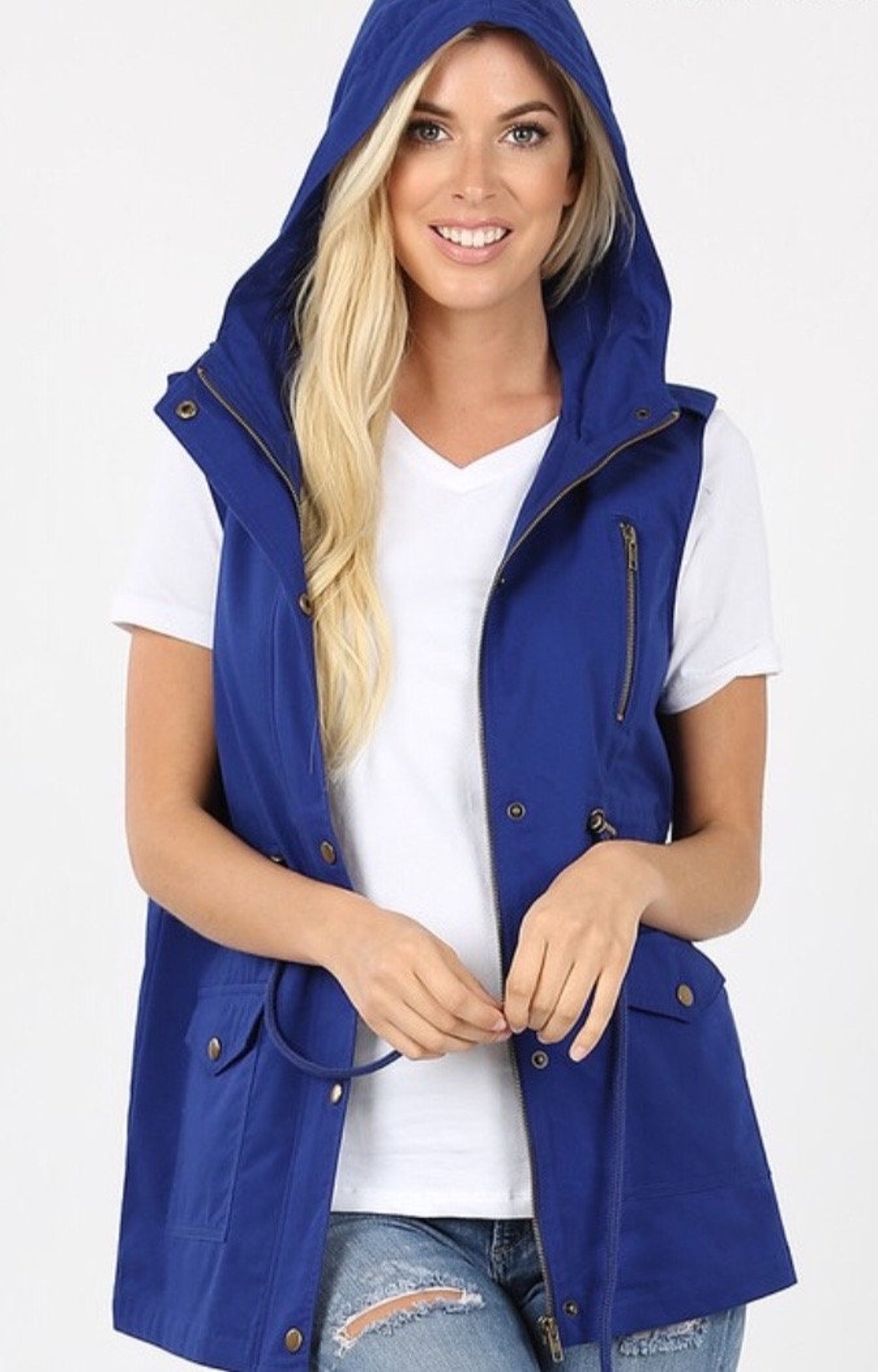 Utility Hooded Cargo Vest S-3X - Etsy
