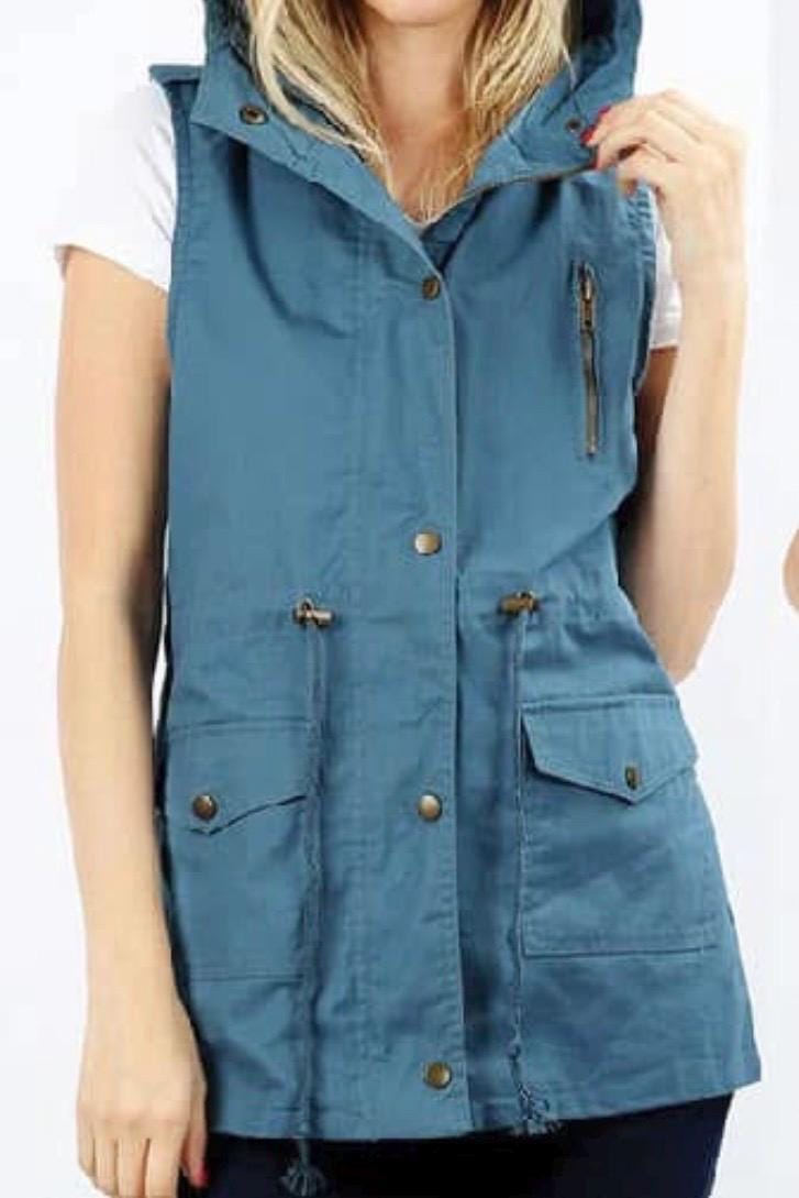 Utility Hooded Cargo Vest S-3X - Etsy