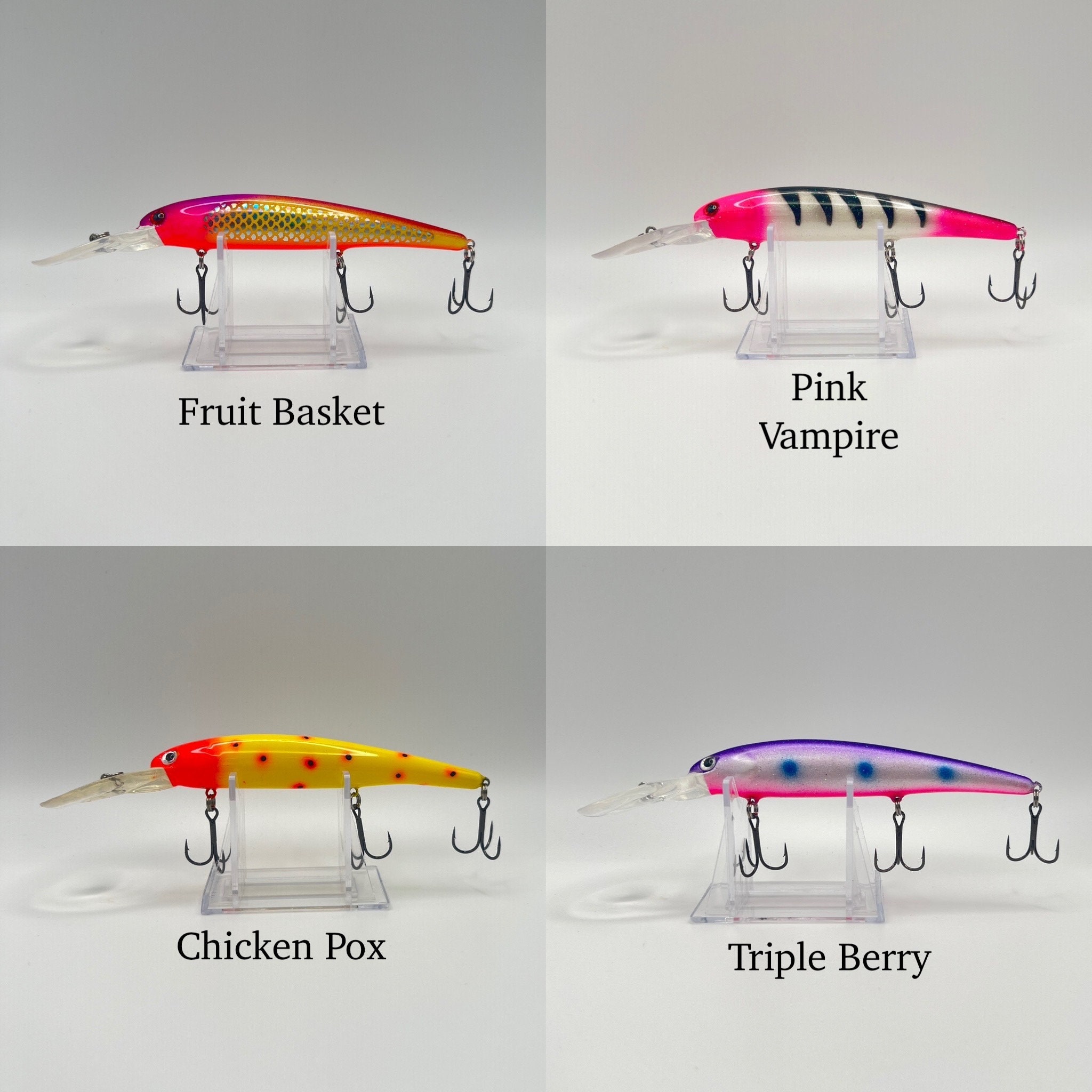 5" Handpainted Deep Bandit Walleye Deep Bait - Fishing Lure - Hand ...