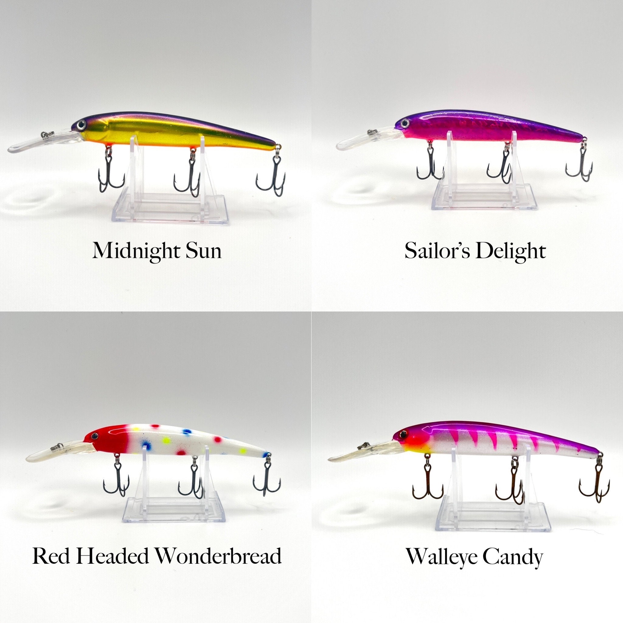 5" Handpainted Deep Bandit Walleye Deep Bait - Fishing Lure - Hand ...