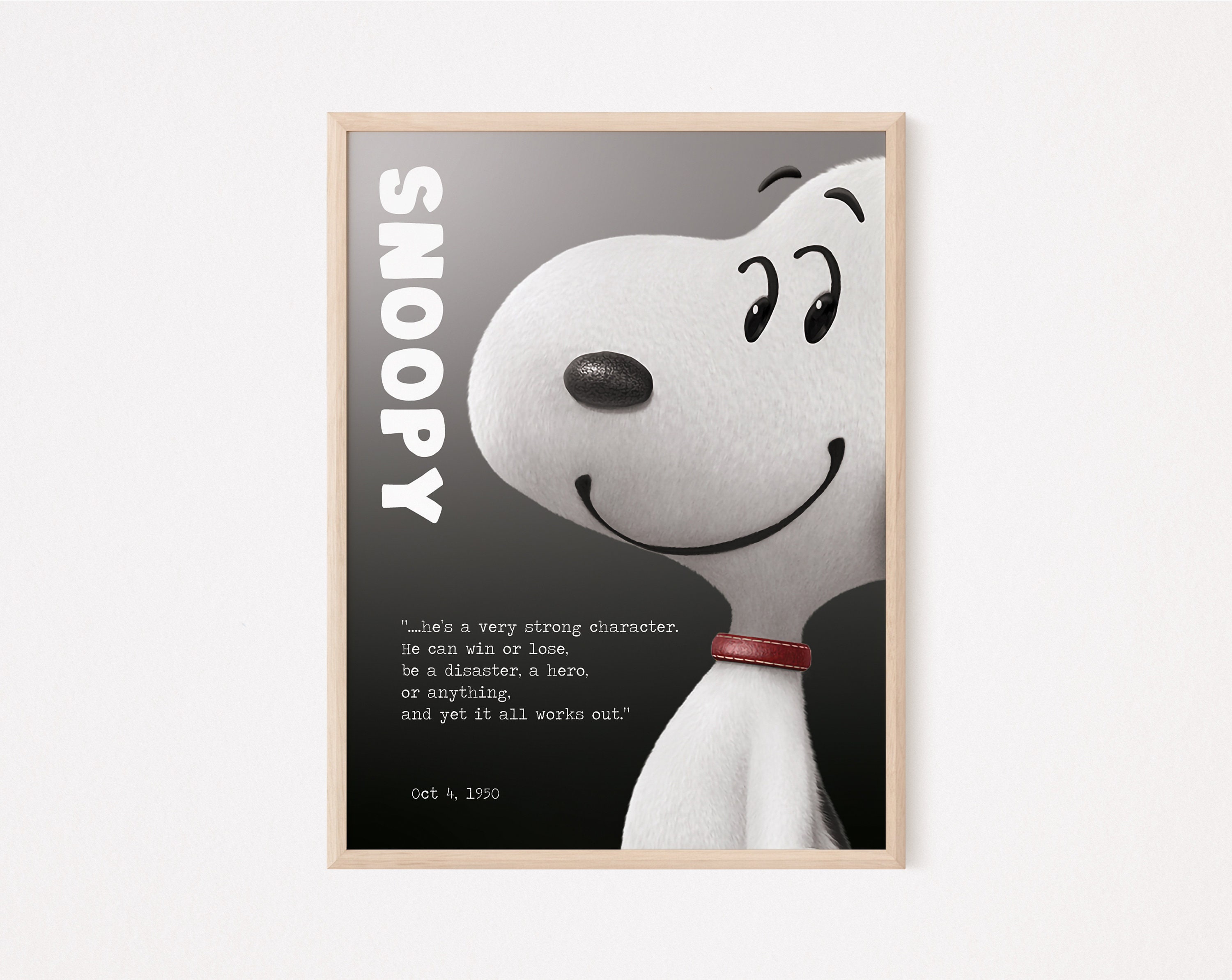 10 Peanuts/snoopy/charlie Brown Characters Poster/bedroom Printable ...