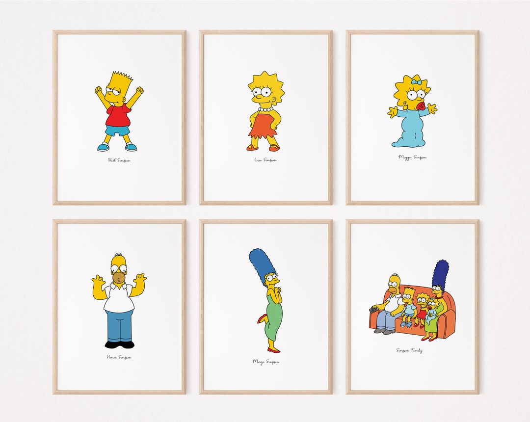 12 the Simpsons Family Gallery Wall Set/posters/print/wall Art ...