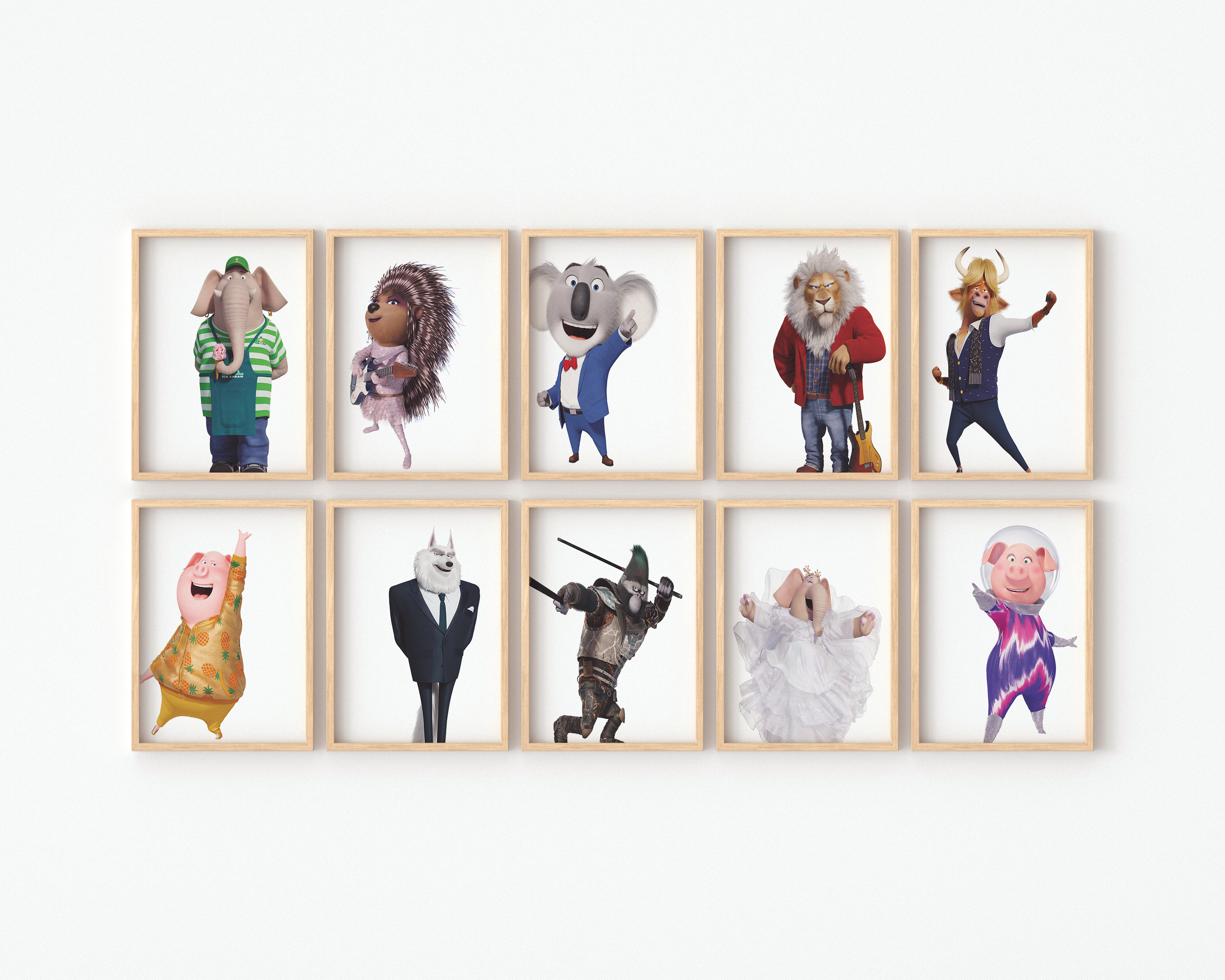 26 Sing 2 Character Posters/gallery Wall Art Set/classroom Wall Decor ...