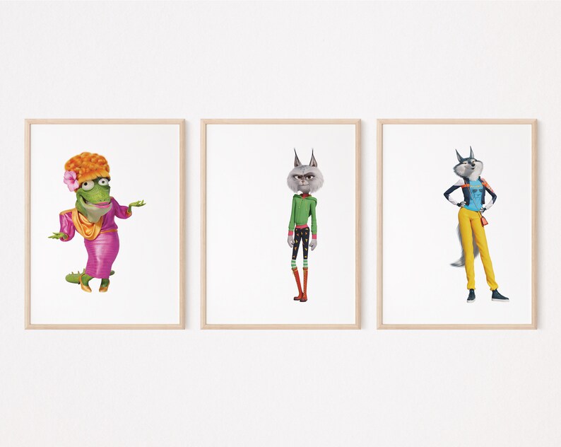 26 Sing 2 Character Posters/gallery Wall Art Set/classroom Wall Decor ...