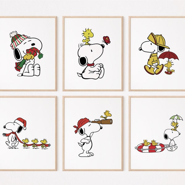 Snoopy Gallery Wall - Etsy