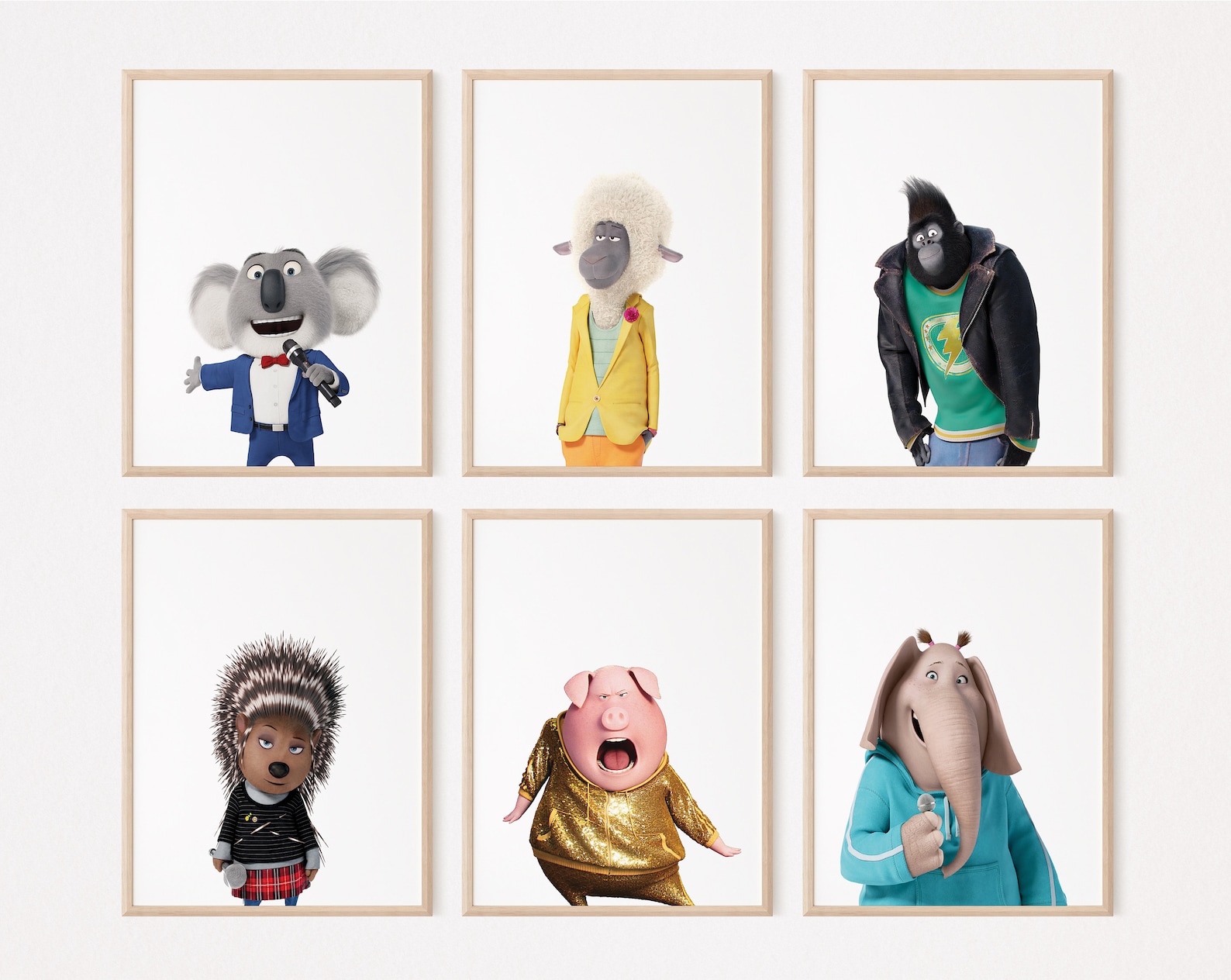 10 Sing Character Posters/gallery Wall Art Set/classroom Wall Decor ...