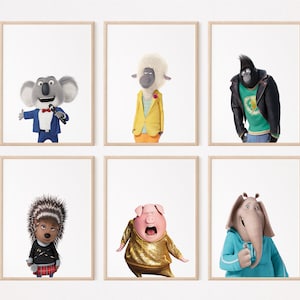 10 Sing Character Posters/gallery Wall Art Set/classroom Wall Decor ...