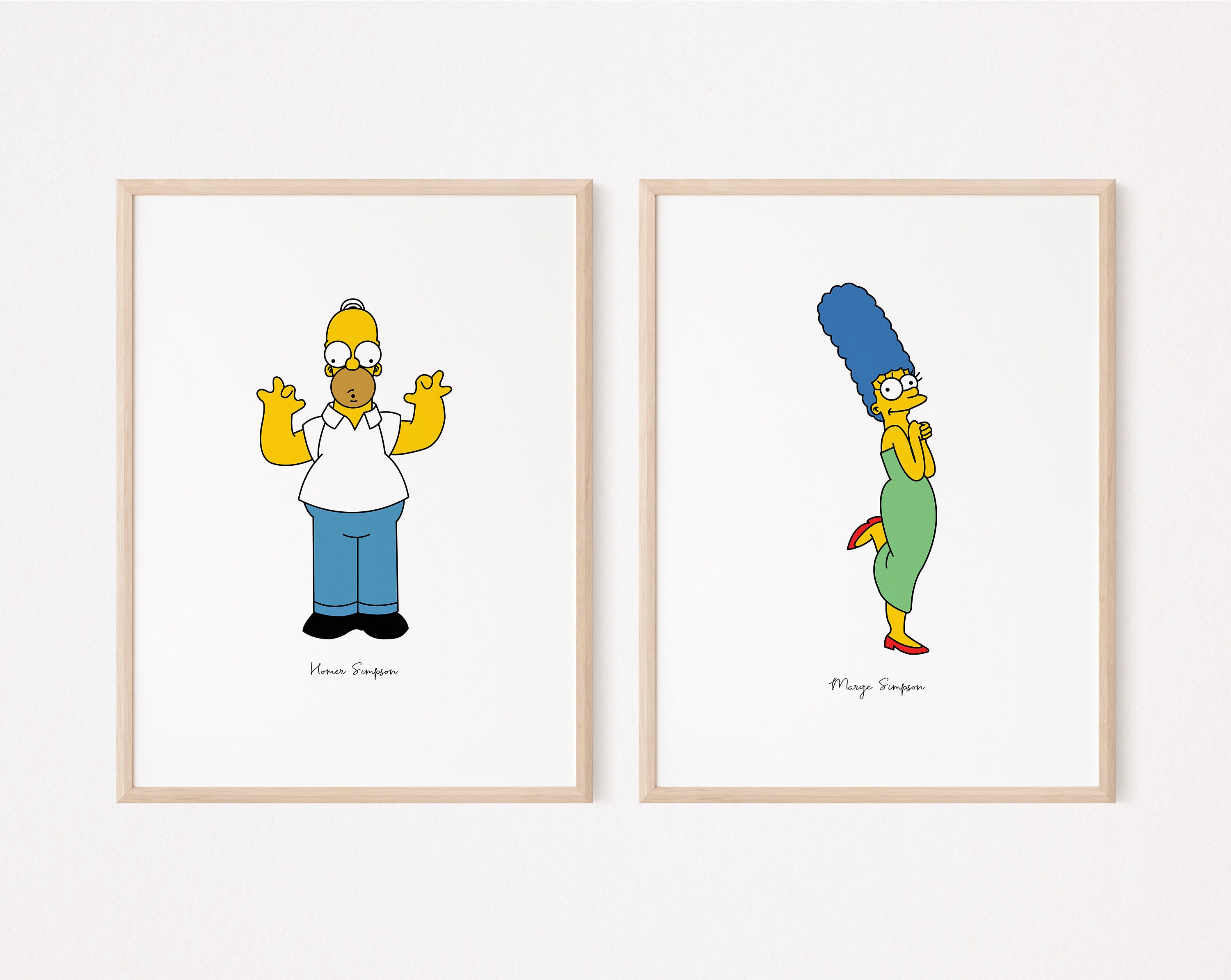 12 the Simpsons Family Gallery Wall Set/posters/print/wall Art ...