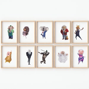 26 Sing 2 Character Posters/gallery Wall Art Set/classroom Wall Decor ...