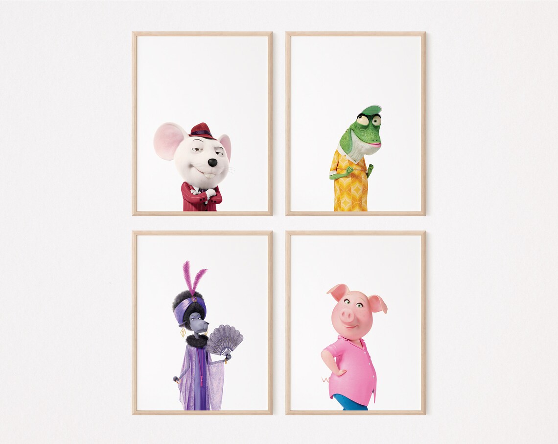 10 Sing Character Posters/gallery Wall Art Set/classroom Wall Decor ...