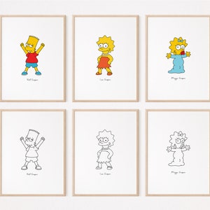 12 the Simpsons Family Gallery Wall Set/posters/print/wall Art ...