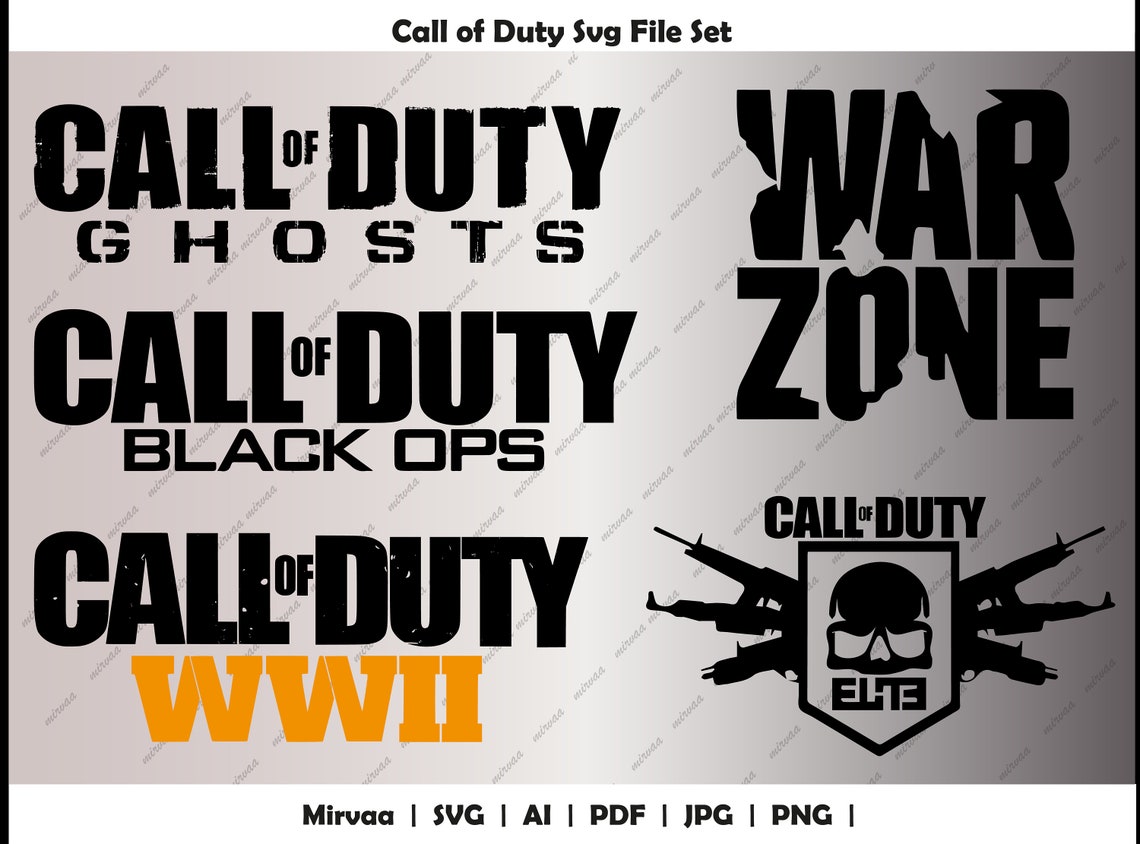Call of Duty Svg File Set Warzone Svg Call of Duty | Etsy