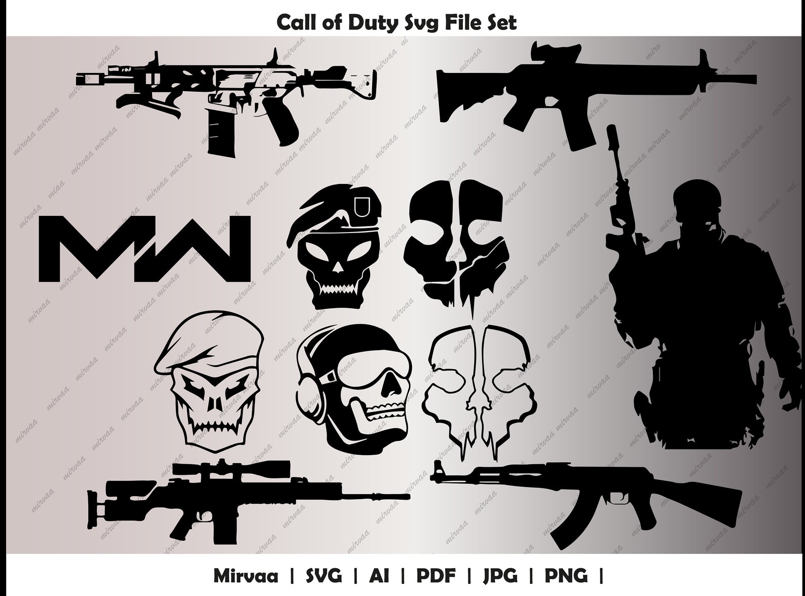 Call of Duty Svg File Set Warzone Svg Call of Duty | Etsy