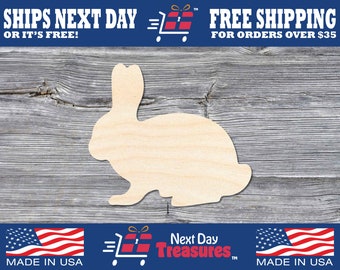 Unfinished Wood Rabbit | Etsy