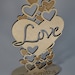 Personalized Tabletop Love Wood Tower - Etsy