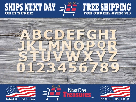 Block Letters and Numbers in 1/2 Baltic Birch Plywood | Etsy