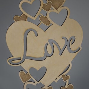 Personalized Tabletop Love Wood Tower - Etsy