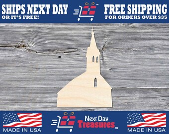 Wooden Church Cutout | Etsy