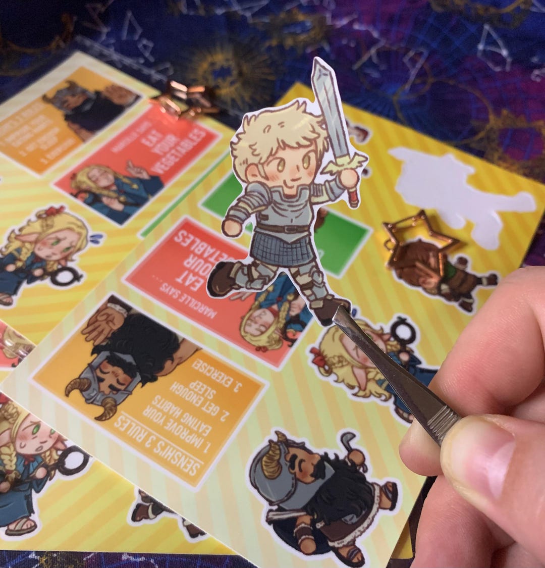 DUNGEON MESHI - Sticker Sheet! - Etsy