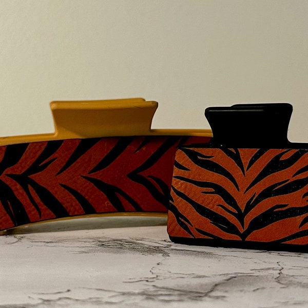 Tiger Stripe Hair Clip - Etsy