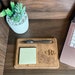 Notepad and Pen Stand Monogrammed Sticky Note Holder - Etsy