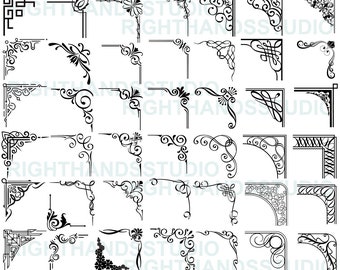 Corner Frame Svg | Etsy Canada