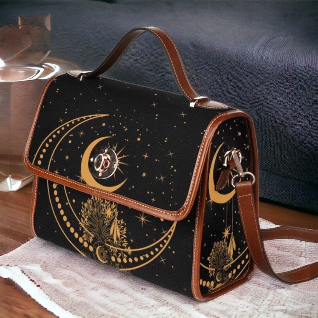 Mystical Tree of Life Canvas Satchel Bag Cottagecore Purse - Etsy