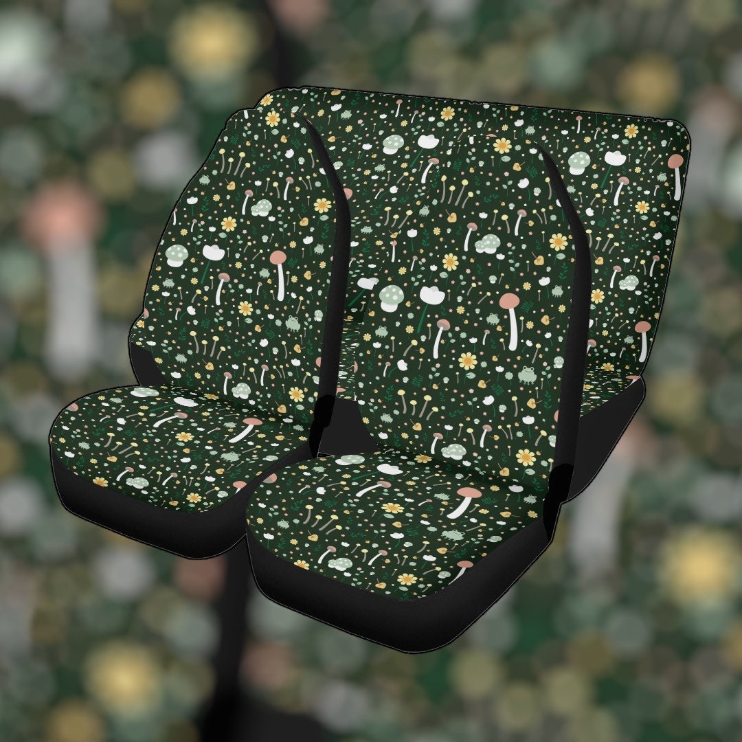 Green Cottagecore Boho Car Seat Cover for Women, Cottagecore Forest ...