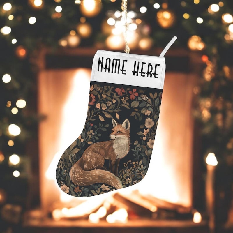 Christmas Stocking Fox - Etsy
