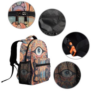 Mystical Eye Backpack, Cottagecore Witch Backpack, Dark Academia Back ...