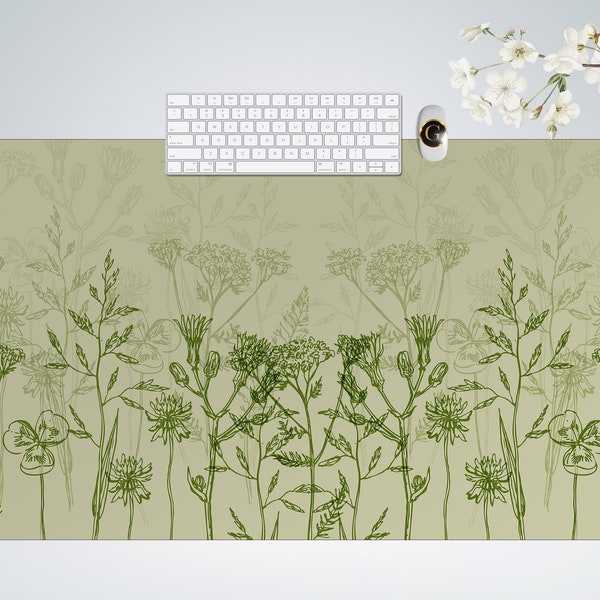 Green Desk Mat - Etsy