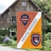 Custom House Divided Flag - College Sports Yard Flag - Double Sided ...