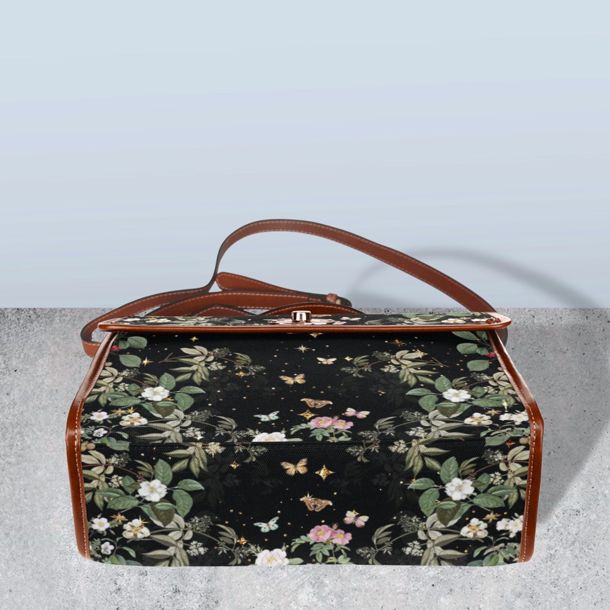 Cottagecore Green Canvas Satchel Bag Cute Women Nature - Etsy