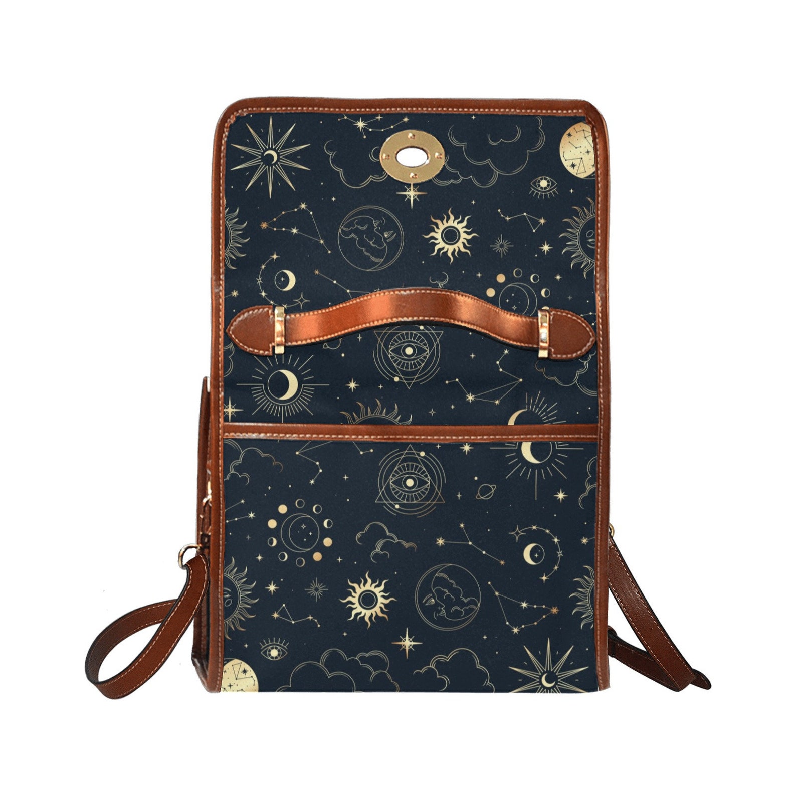 Cottagecore Witch Canvas Satchel Bag Cute Women Rose Moon - Etsy