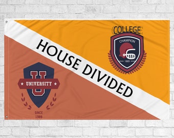 House Divided Flag College | Etsy