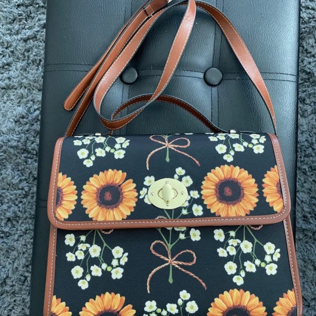 Cottagecore Sunflower Cute Canvas Satchel Bag Rustic Flower - Etsy