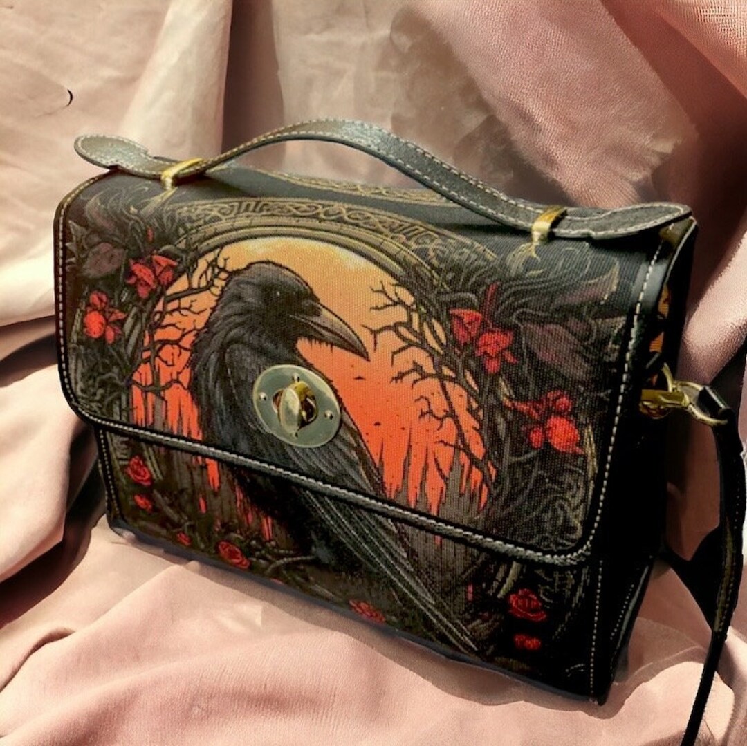 Crow Witchy Bag Witchie Accessorie Bag, Goth Witch Crossed Body Bag ...