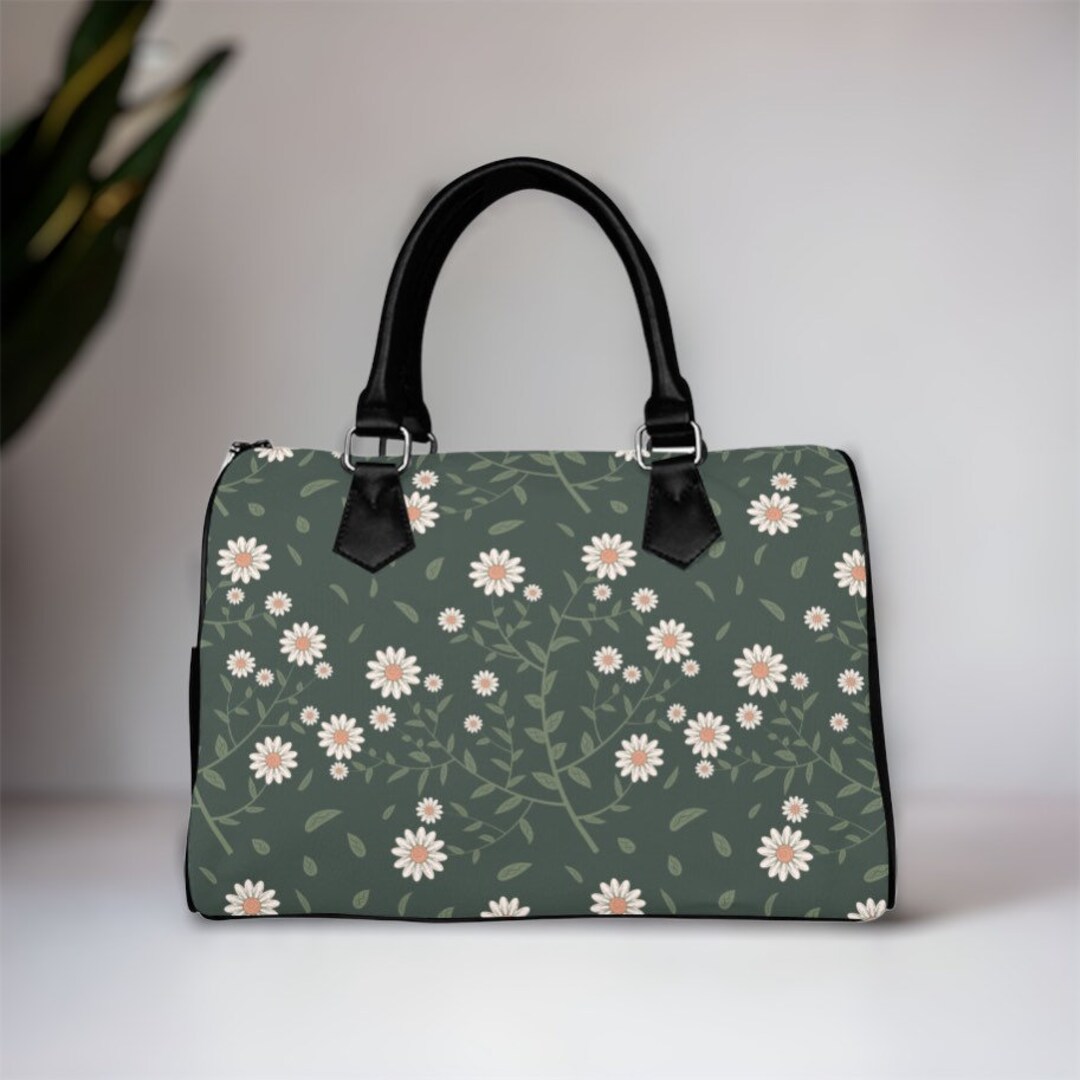 Cottagecore Spring Daisies Top Handle Vegan Leather Nature Handbag ...