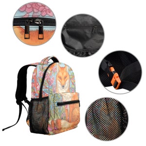 Cute Cottagecore Forest Animal Fox Backpack, Nature Forest Backpack ...