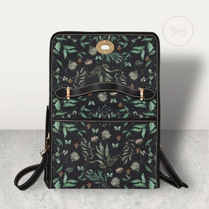 Mystical Witch Mini Messenger Bag, Mushroom Forest Dark Academia Black ...