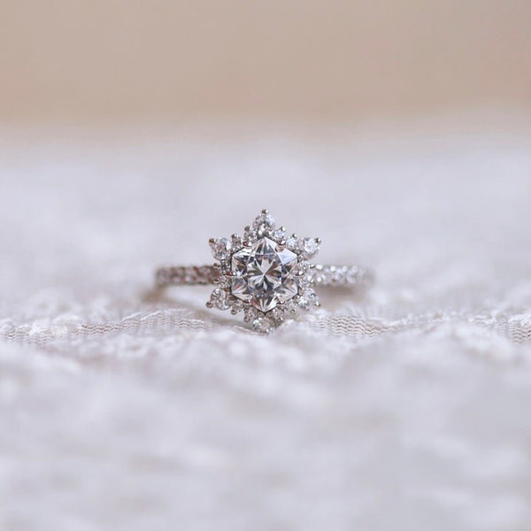 Snowflake Ring - Etsy
