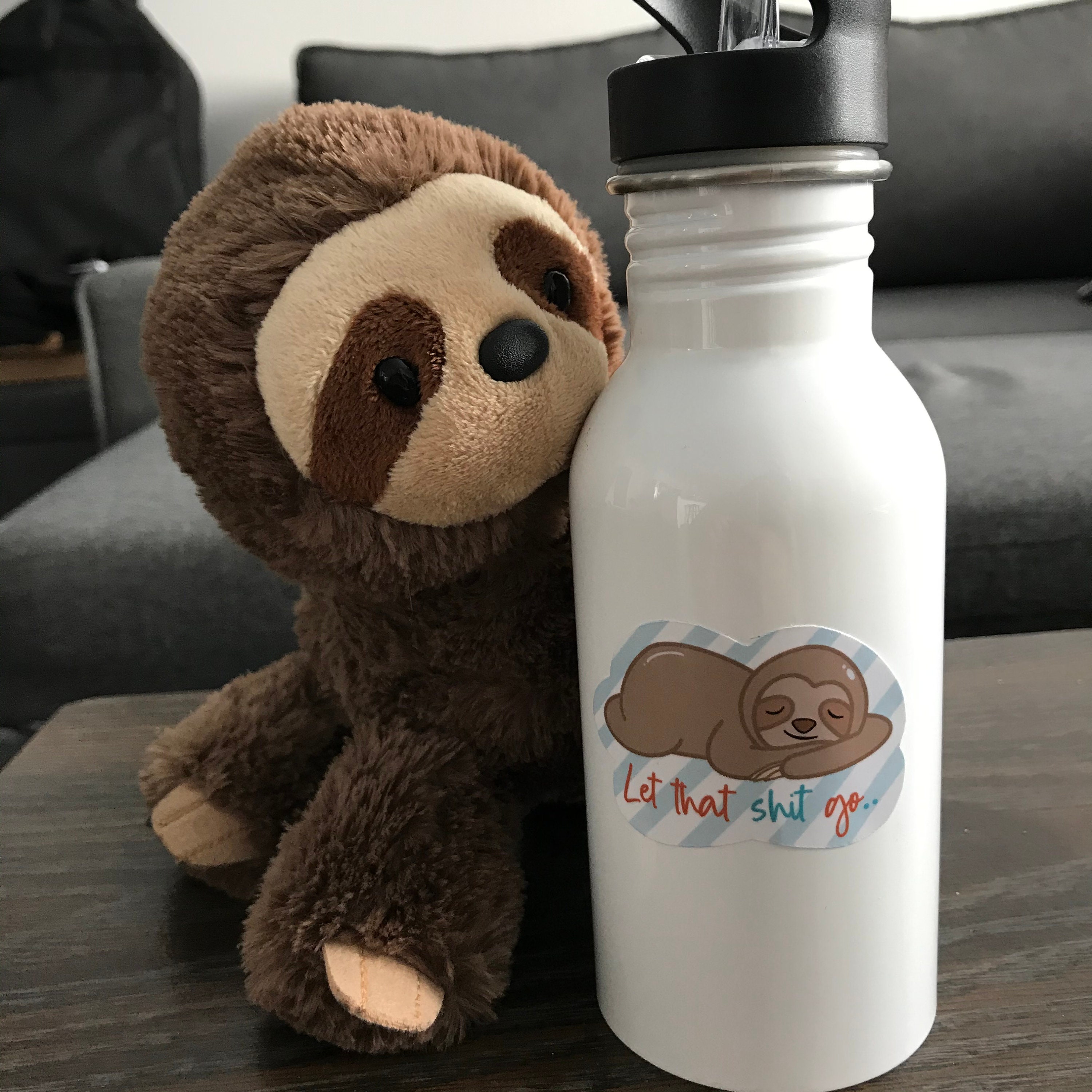 Let it go... Sloth sticker sloth sticker animal stickers - Etsy España