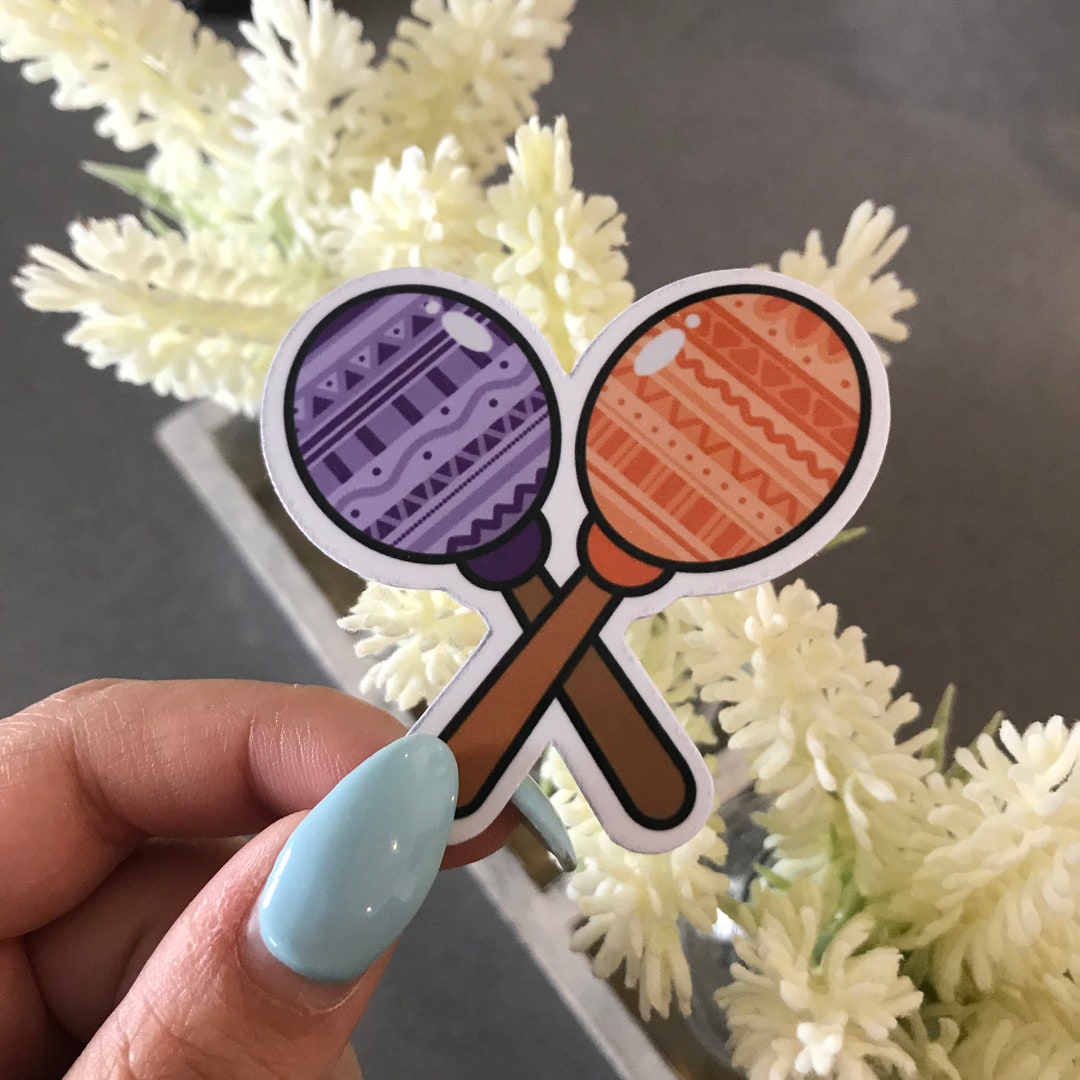 Maracas Fiesta Sticker laptop sticker vinyl sticker - Etsy.de