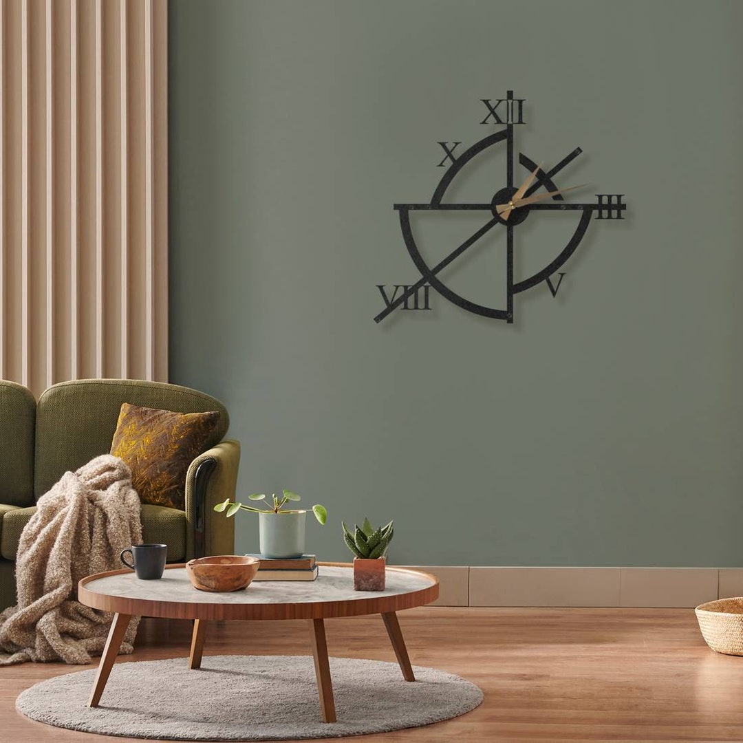 Compass Metal Wall Clock Wall Decor Art Wall Art Special - Etsy