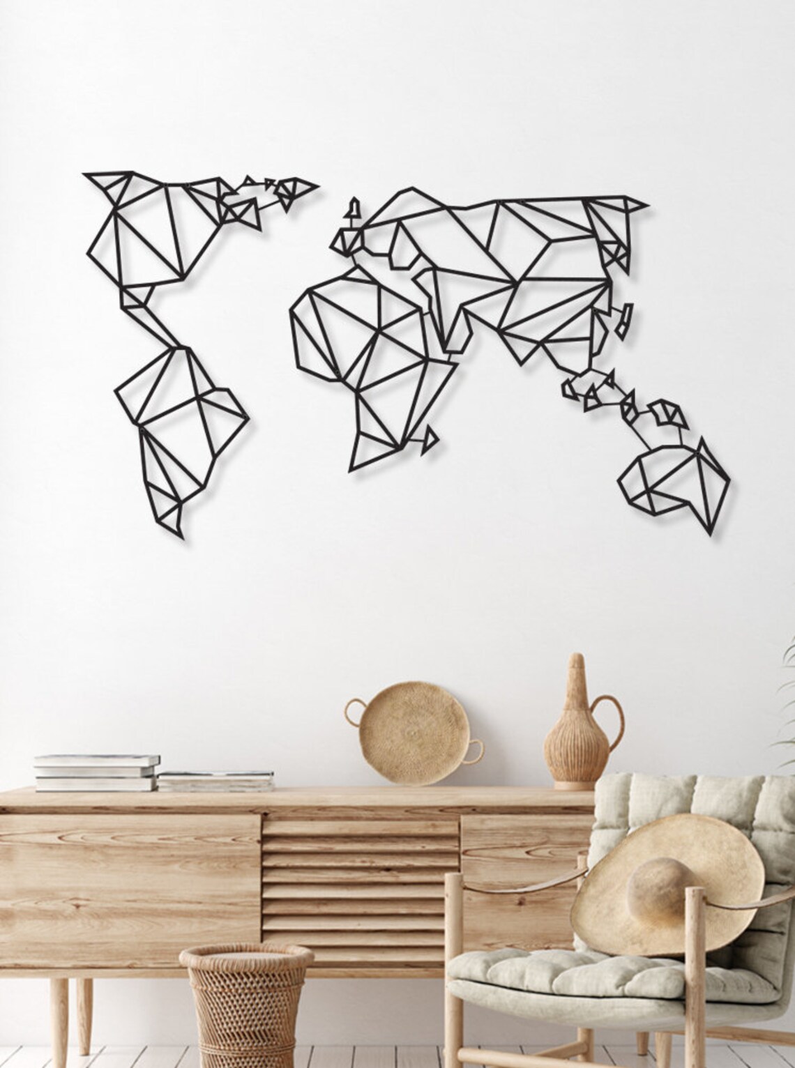 World Map Wall Decor Art Wall Art Gifts for Art-lover - Etsy