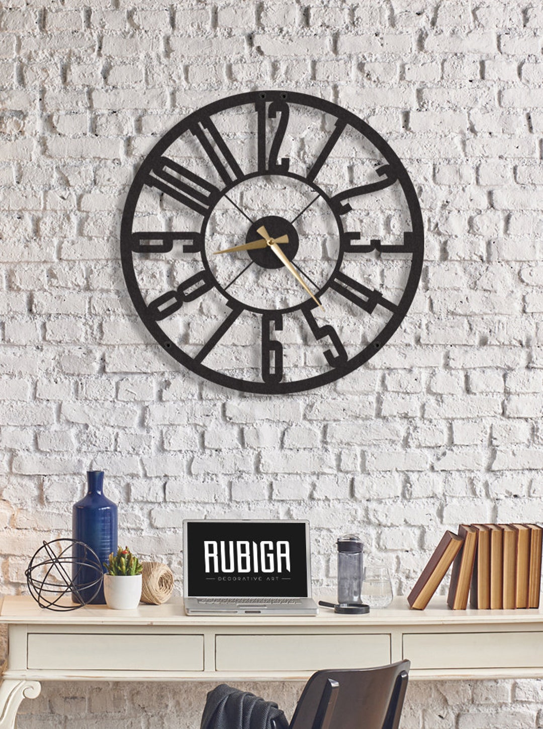 Breaking Clock, Metal Wall Art, Metal Wall Clock, Wall Decor, Art, Wall ...